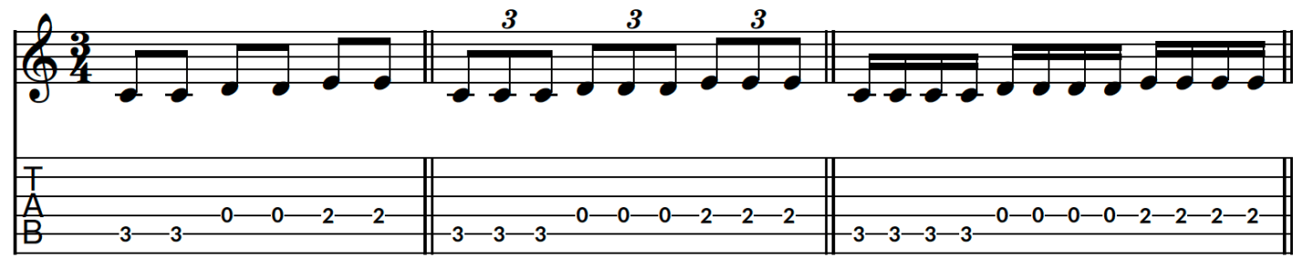 Easy C Major Pattern for Guitar – Free Sheet Music/TAB | Rob Lunn's ...
